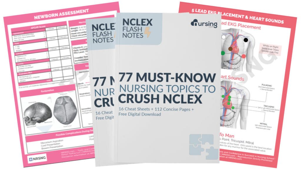 *Free NCLEX Book Download* NCLEX Flash Notes | 77 must know nursing topics